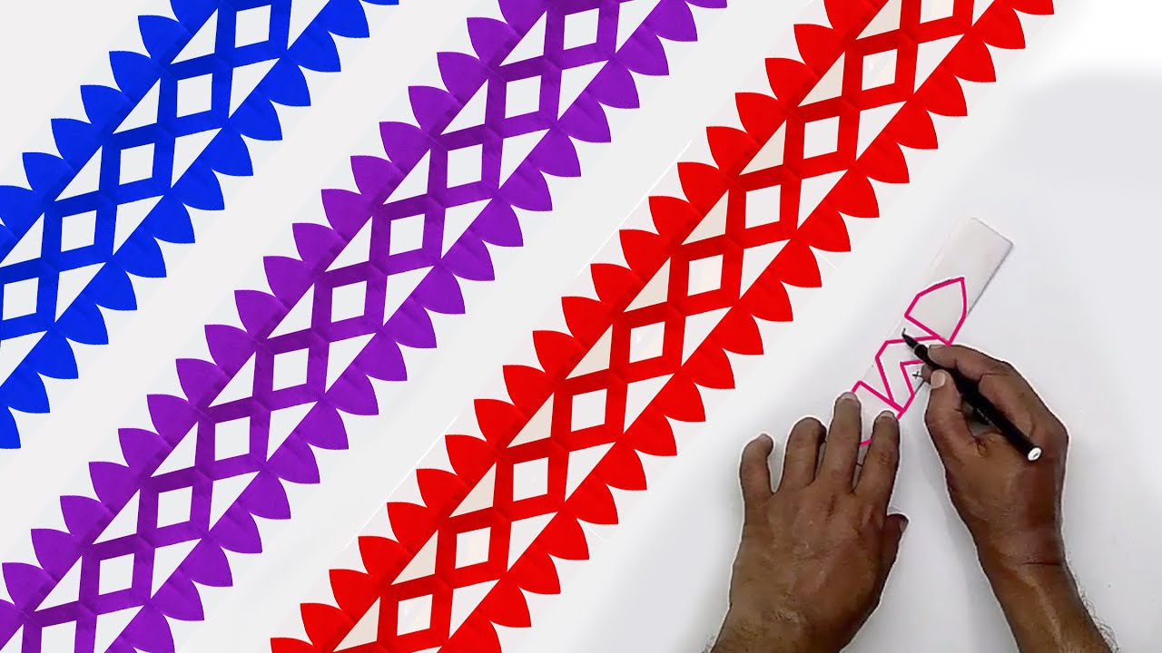 paper cutting border design for notice board | bulletin board border ...