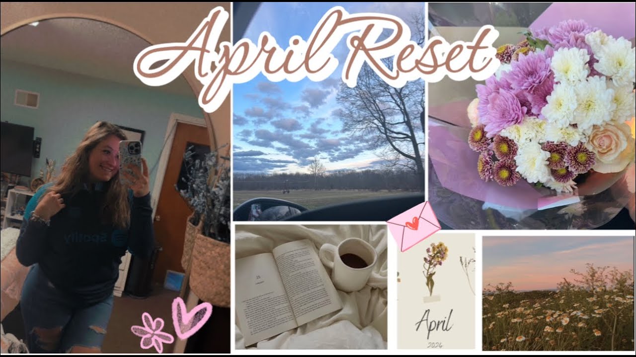 April reset with me!📖🦋|reading journal, goals, & more!| - YouTube
