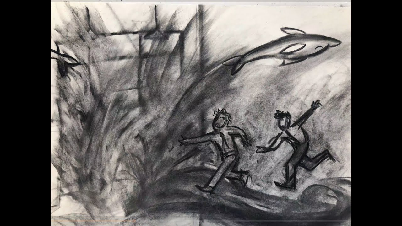 So Long and Thanks For All the Fish - Charcoal Animation - YouTube