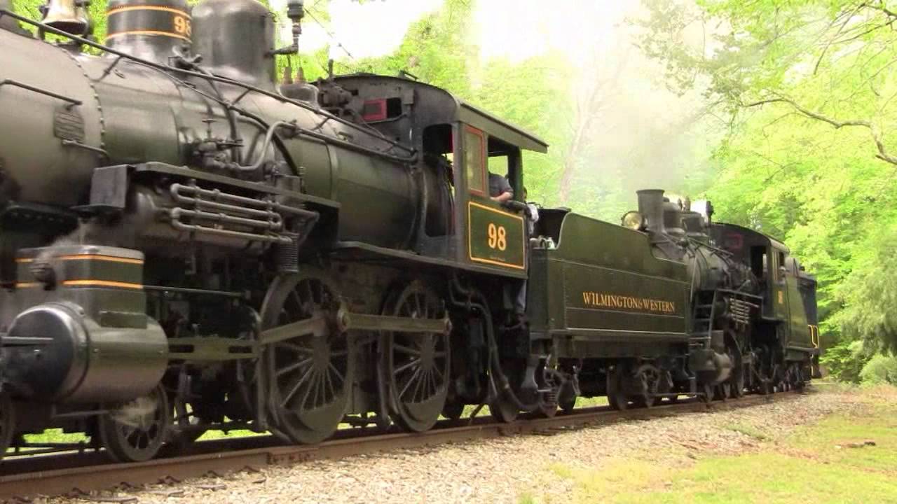 Wilmington and Western Railroad: Pufferbelly Days 2012 - YouTube