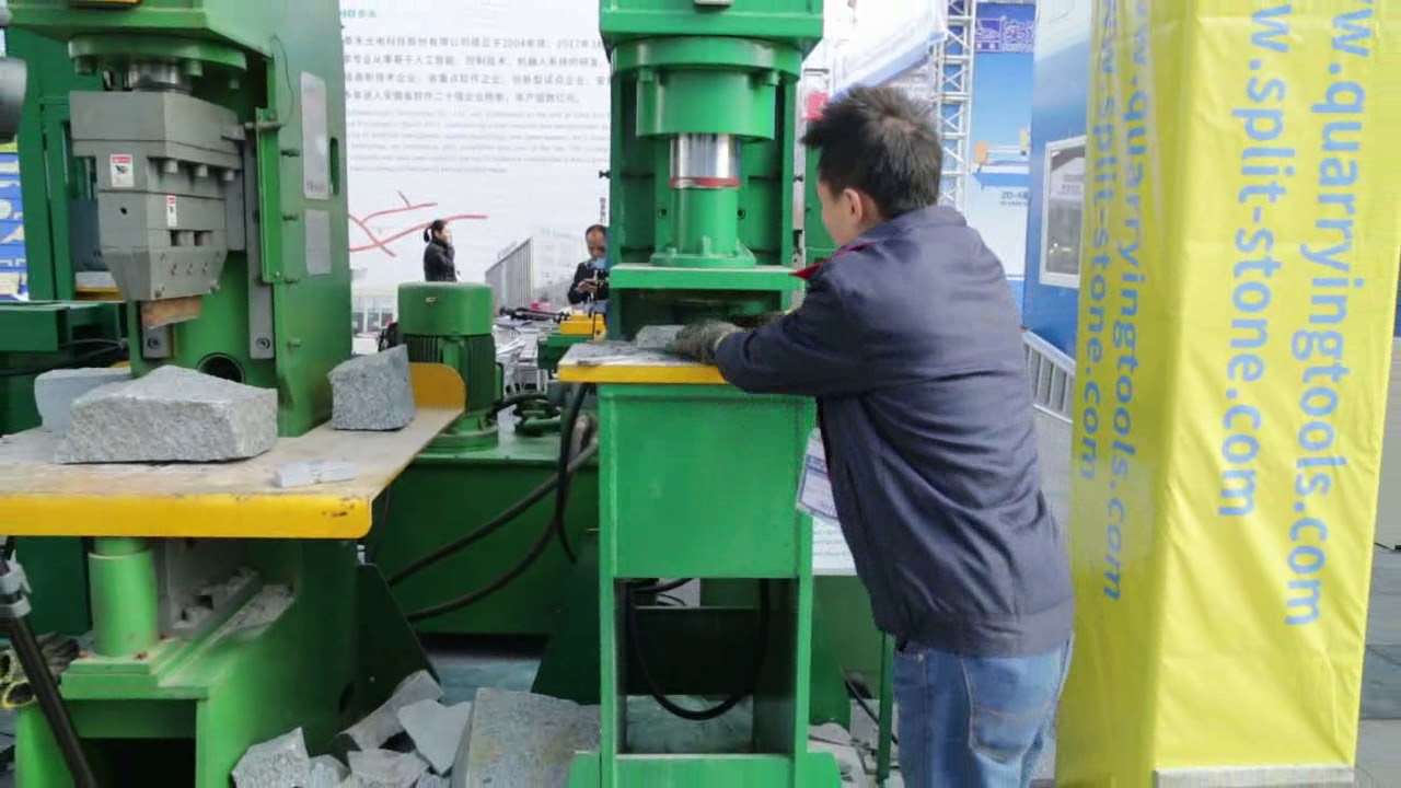 CP90-70 Stone pressing and stamping machine in Xiamen stone fair 2018 ...