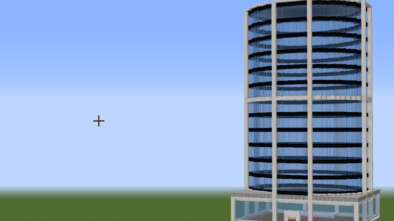 Minecraft Modern Skyscraper Tutorial - YouTube