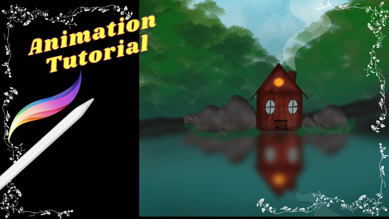 Cabin in the woods Animation tutorial in procreate // Procreate ...