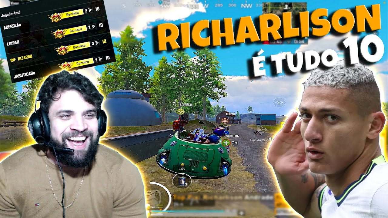 TROPA DO POMBO É TUDO 10! Feat. RICHARLISON! 40 KlLLS!! | PUBGMOBILE ...
