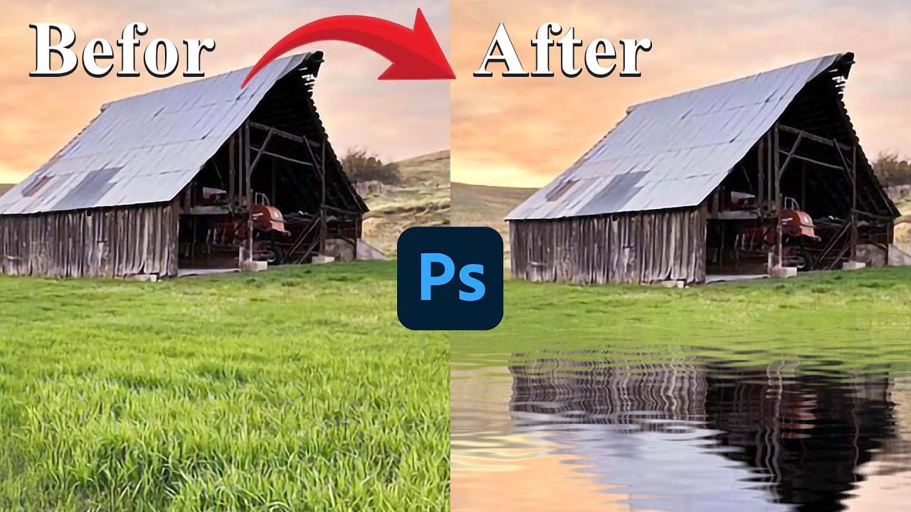 Photoshop Master Shares SECRET to Realistic Water Reflections! - YouTube