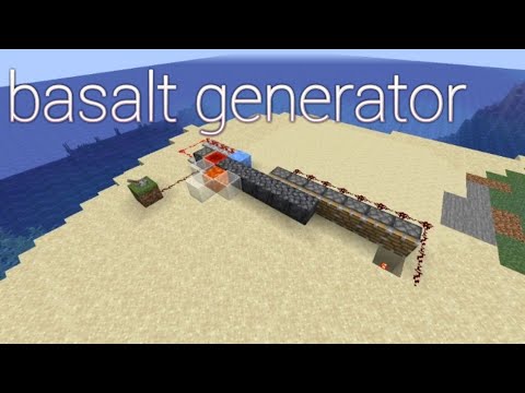 Cara membuat basalt generator di minecraft - YouTube