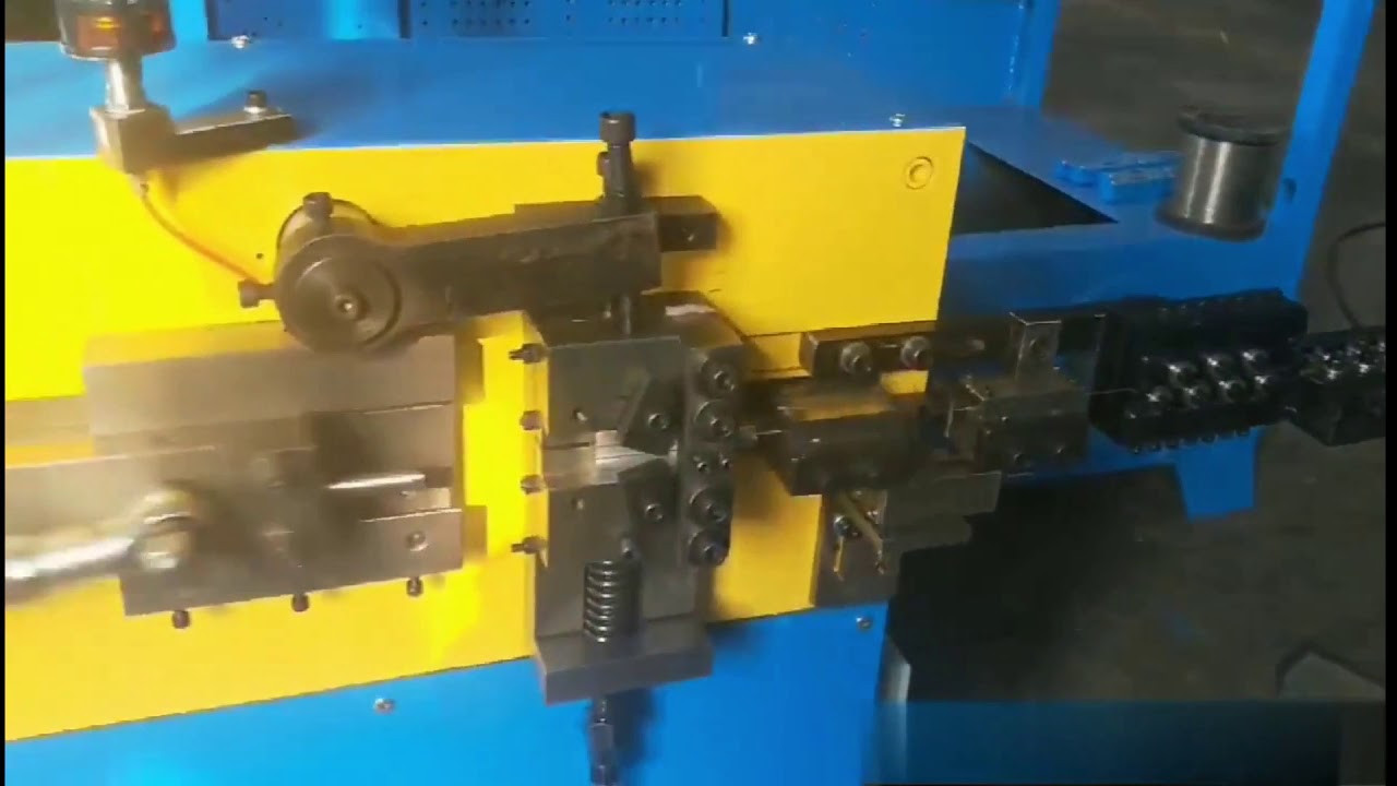 stainless steel pin safety pin making machine - YouTube