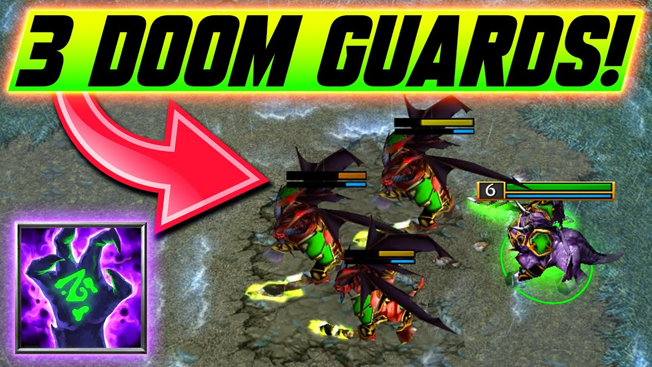 Grubby Summons Three Simultaneous Doom Guards - BURNING LEGION COMES - WC3 - YouTube