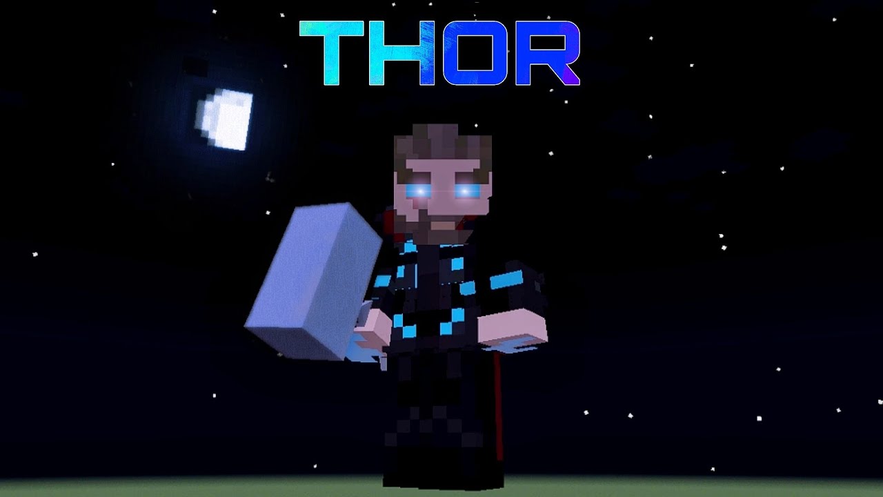 THOR IN MINECRAFT PE | Thor hammer and Armor for minecraft pe - YouTube