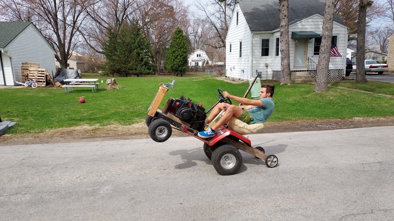 Custom Built Wheelie Machine Doing Wheelies - YouTube