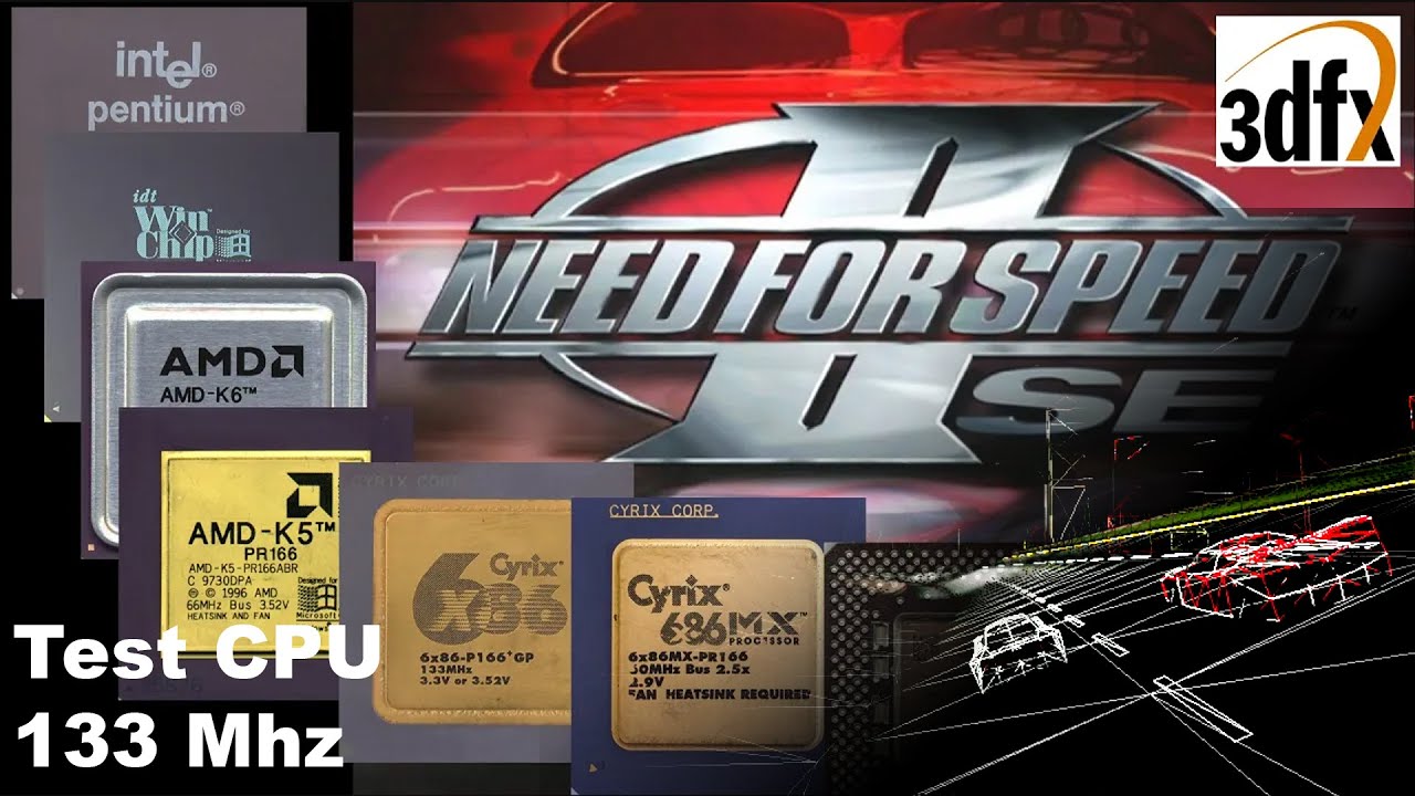 Need for Speed II SE VS System Requirements: Test CPU at 133MHz. - YouTube