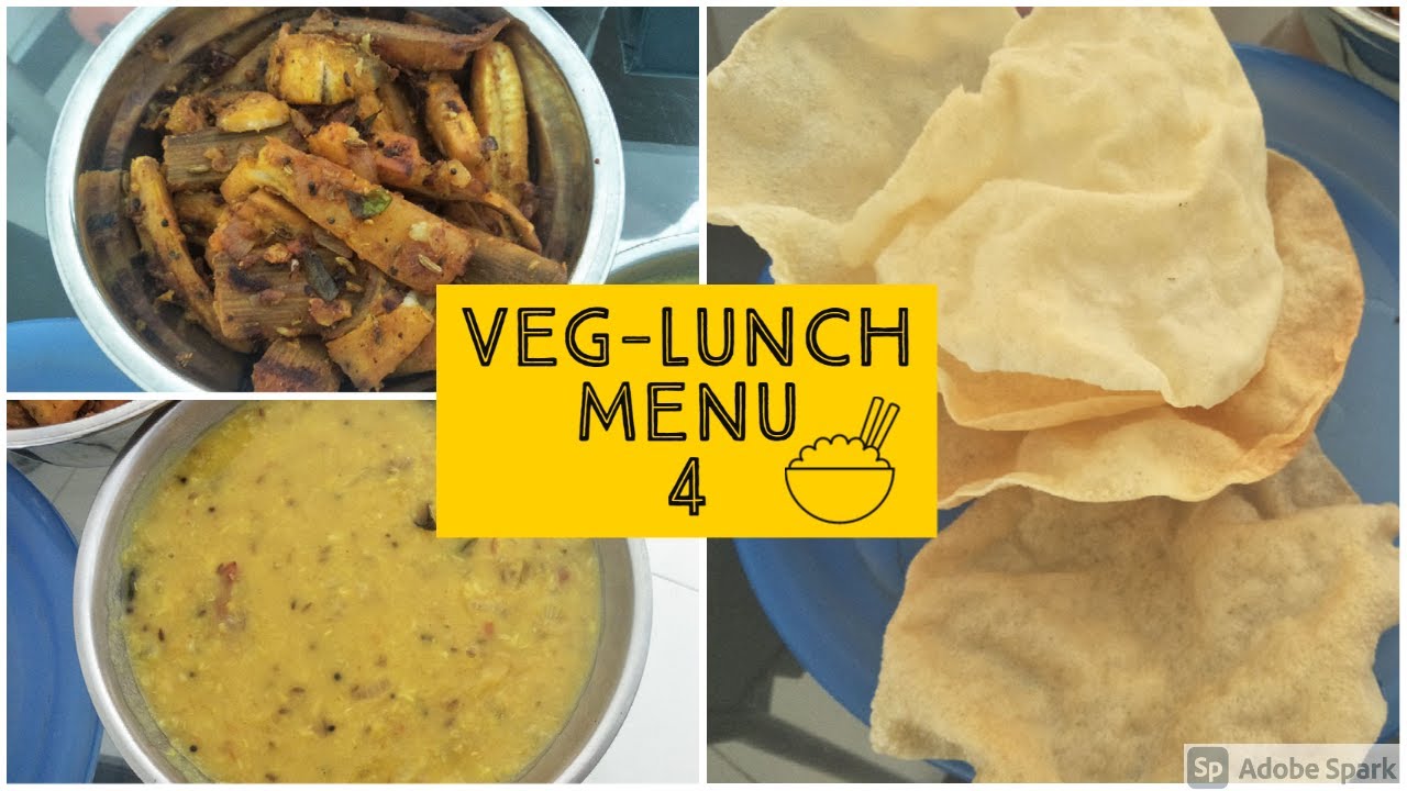 SIMPLE VEG LUNCH MENU IN TAMIL/LUNCH RECIPE IN TAMIL/LUNCH BOX RECIPES ...