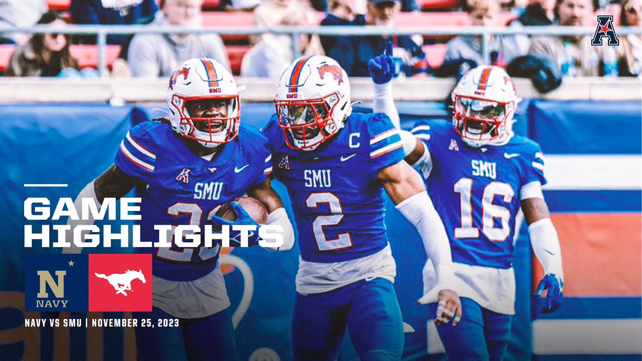 Game Highlights: SMU 59 Navy 14 Football (November 25, 2023) - YouTube