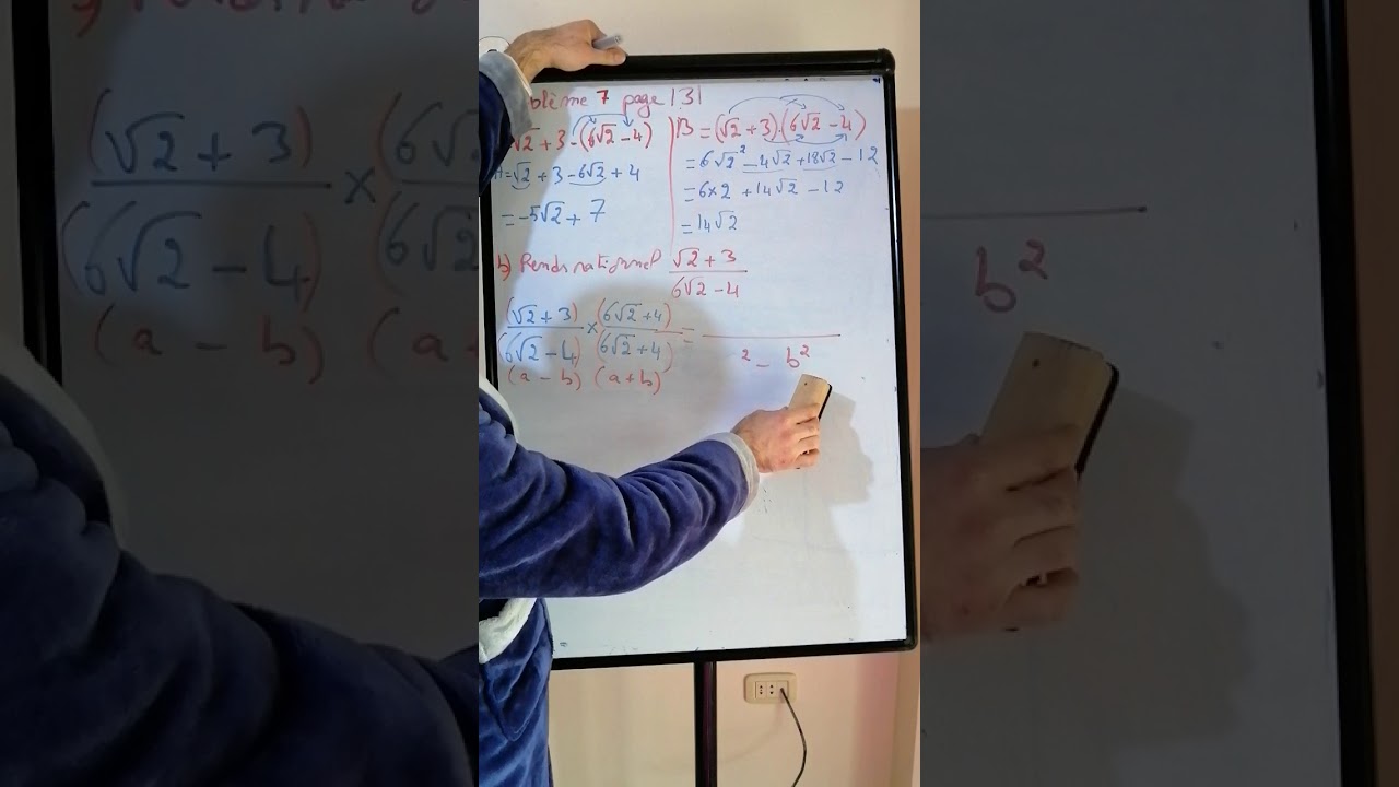 Eb9, math, exp alg, probleme 7 page 131 - YouTube