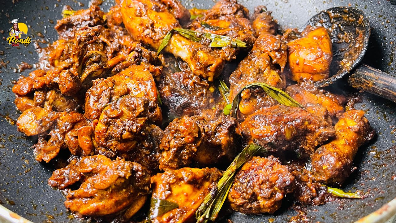 කුකුල් මස් තෙම්පරදුව - පට්ට රසයි ඈ 😋Tempered Chicken Curry | Chicken ...