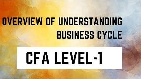 Economics || CFA Level-1 || Understanding Business Cycles - YouTube