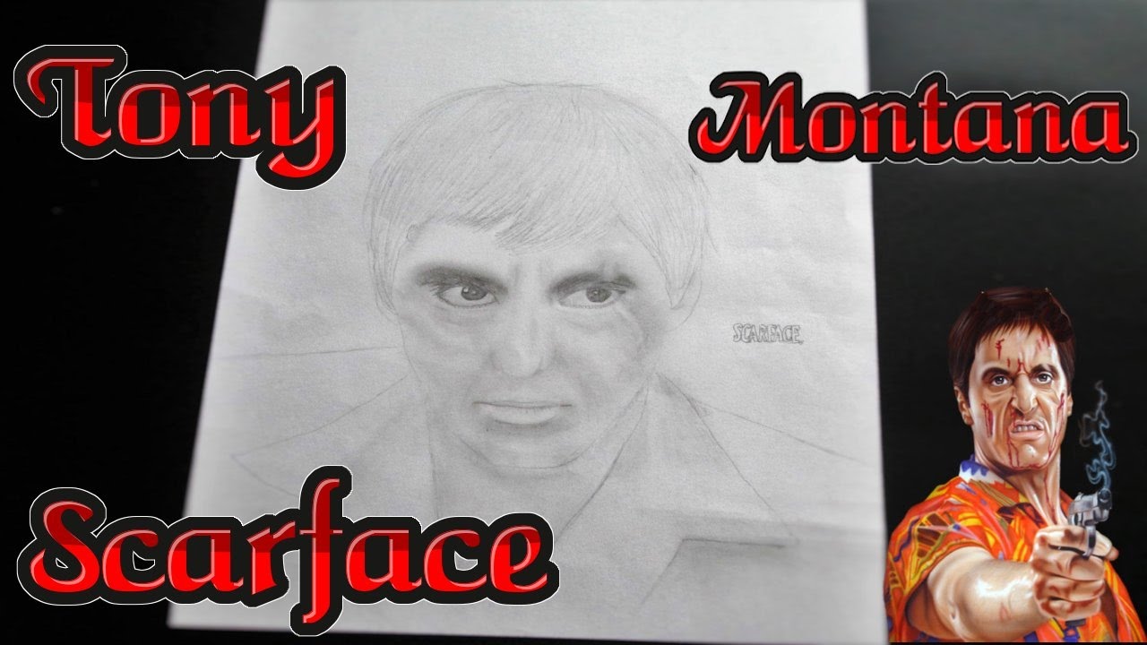 How to draw Tony Montana from Scarface *speeddrawing* - YouTube