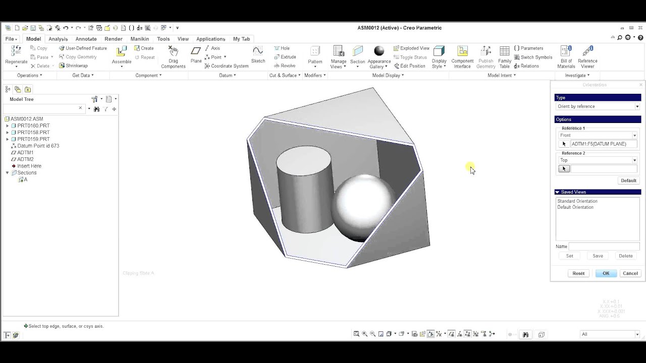 PTC Creo - Local Section Tutorial - YouTube