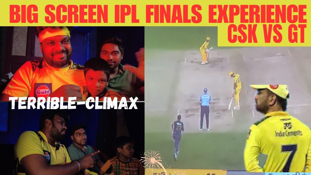 CSK VS GT IPL Finals 2023 | Winning Moment | Big Screen experience ...