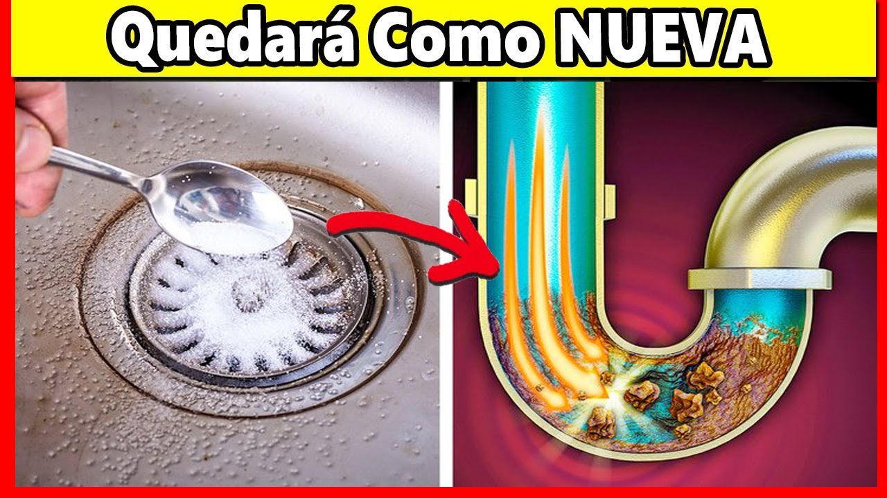 Échale esto a tu DESAGUE TAPADO💧 verás como en 5 Minutos tus TUBERÍAS ...