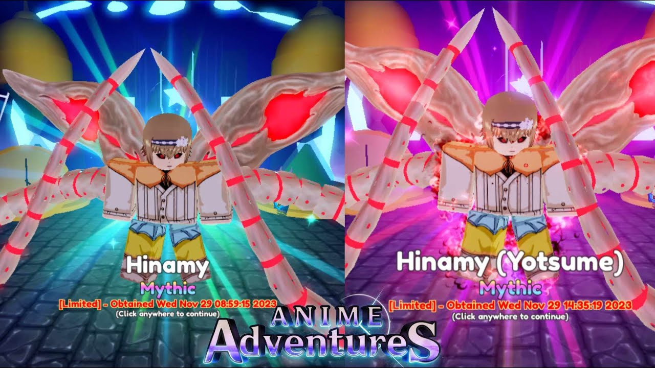 GETTING HINAMI AND EVOLVING IT IN ANIME ADVENTURES! (Roblox) - YouTube