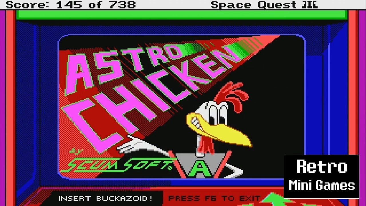 Astro Chicken at the Monolith Burger - Space Quest III (DOS) - Retro ...