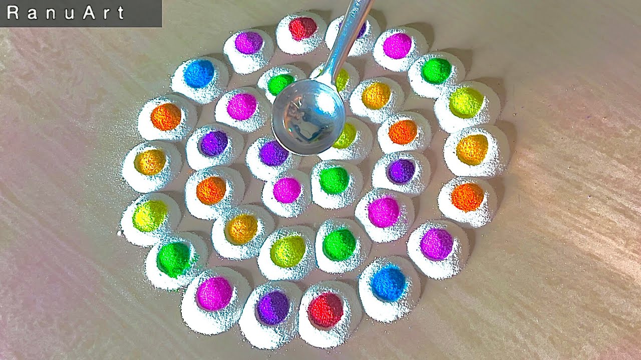 2 Simple Rangoli | Diwali Rangoli Designs | Navratri Rangoli designs ...