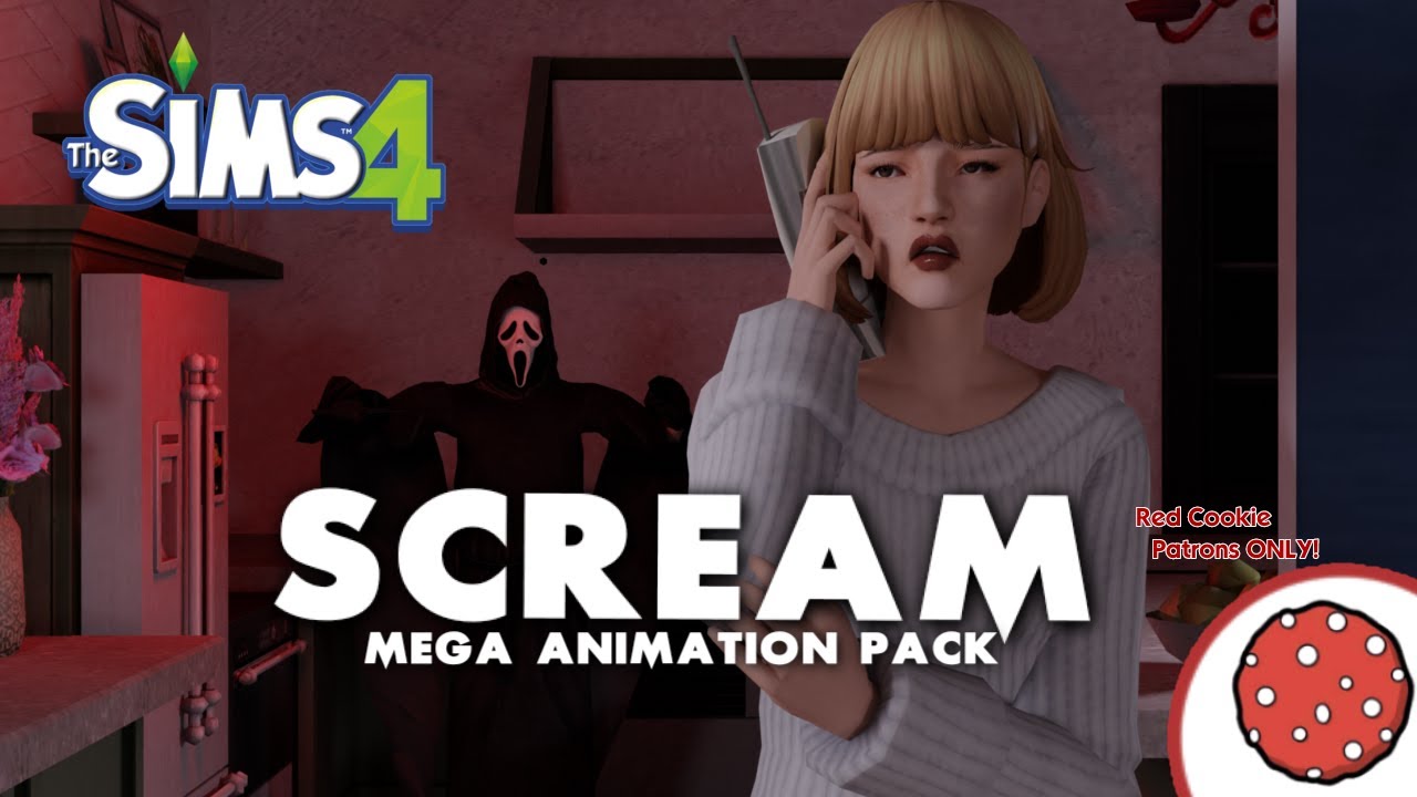 The Sims 4 MEGA Animation Pack - SCREAM Download ( RED COOKIE ) - YouTube