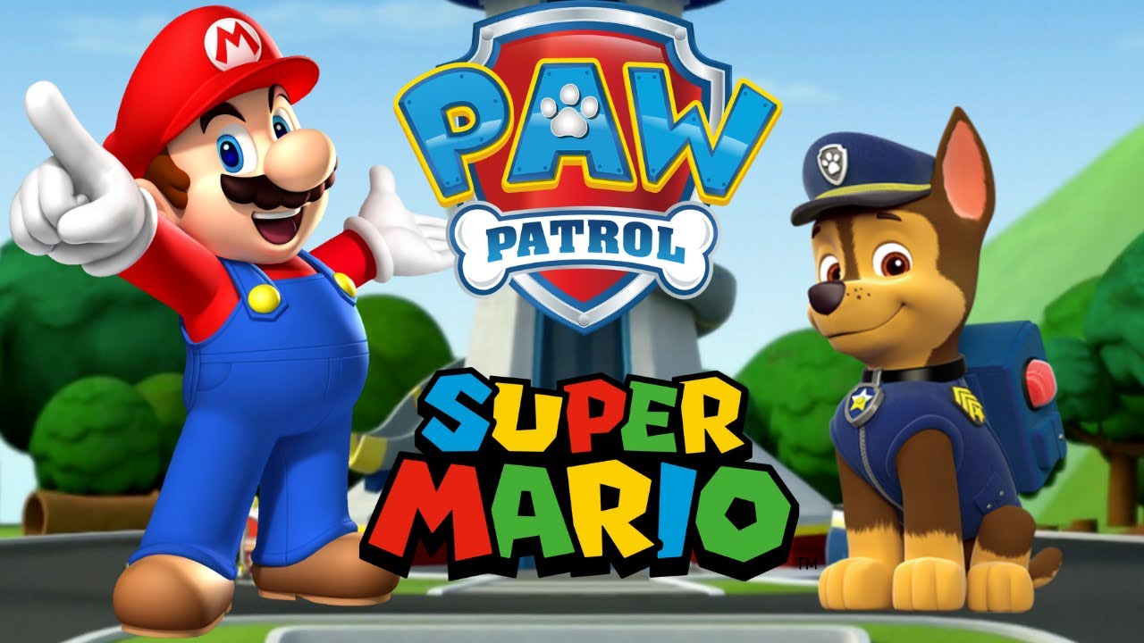 Super Mario And Paw Patrol PLAYTIME with AXEL!! - YouTube