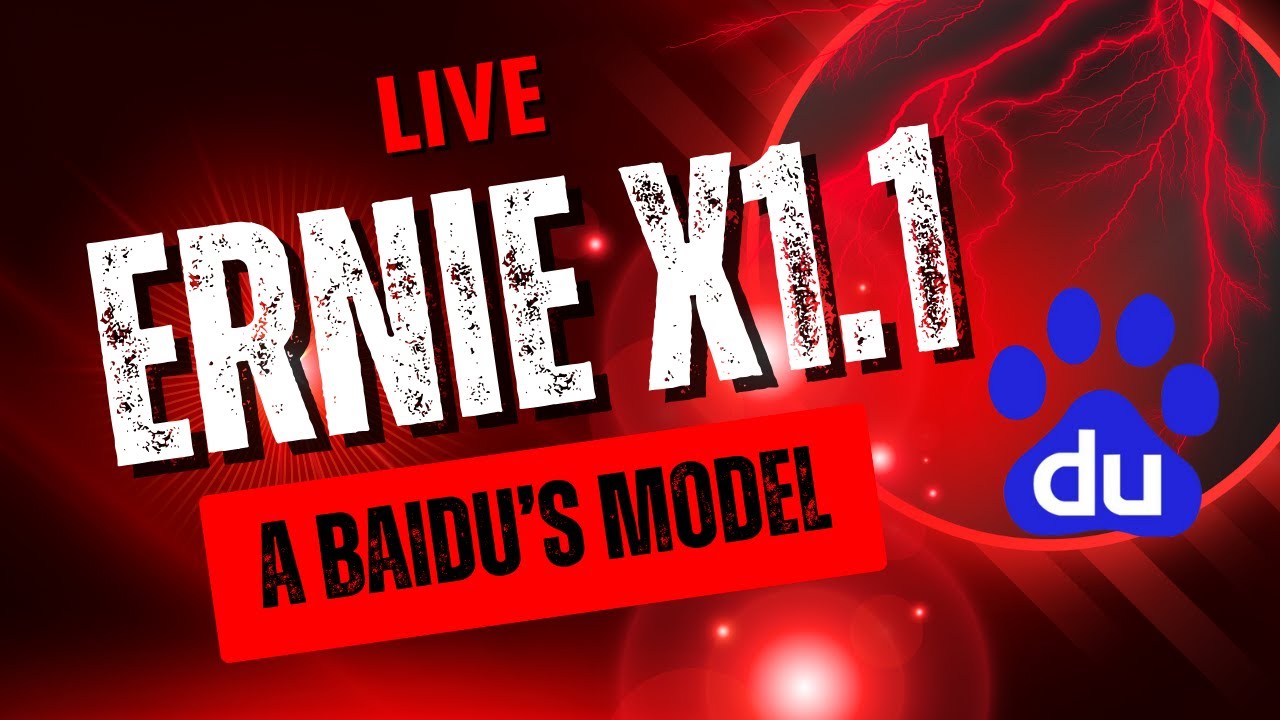Baidu’s ERNIE X1.1 Just Arrived - Countless Times Smarter - YouTube