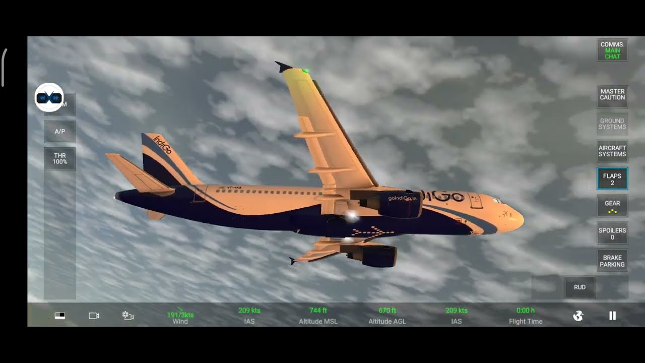 chennai to singapore indigo flight real flight simulator gameplay - YouTube
