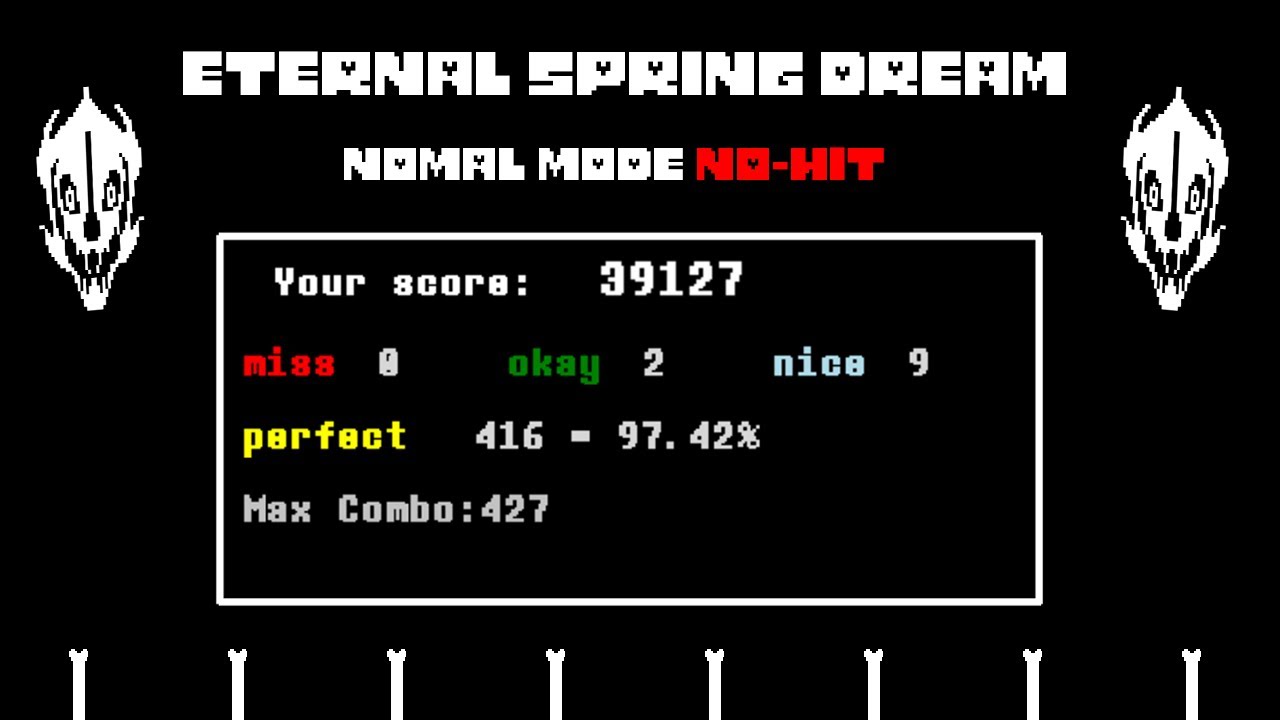 Undertale rhythm recall | Eternal Spring Dream No-hit (Normal mode ...