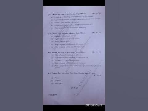 C Language bba(ca) sem-1 question paper 2023|| C Language Question ...