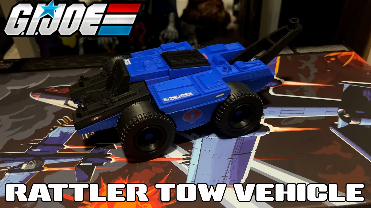 G.I. Joe Classified RATTLER Tow Vehicle (3d Printed) - YouTube