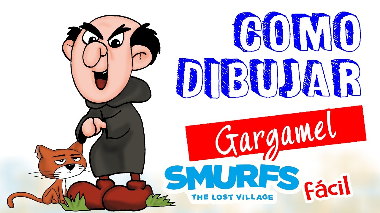 Como dibujar gargamel / how to draw gargamel - YouTube