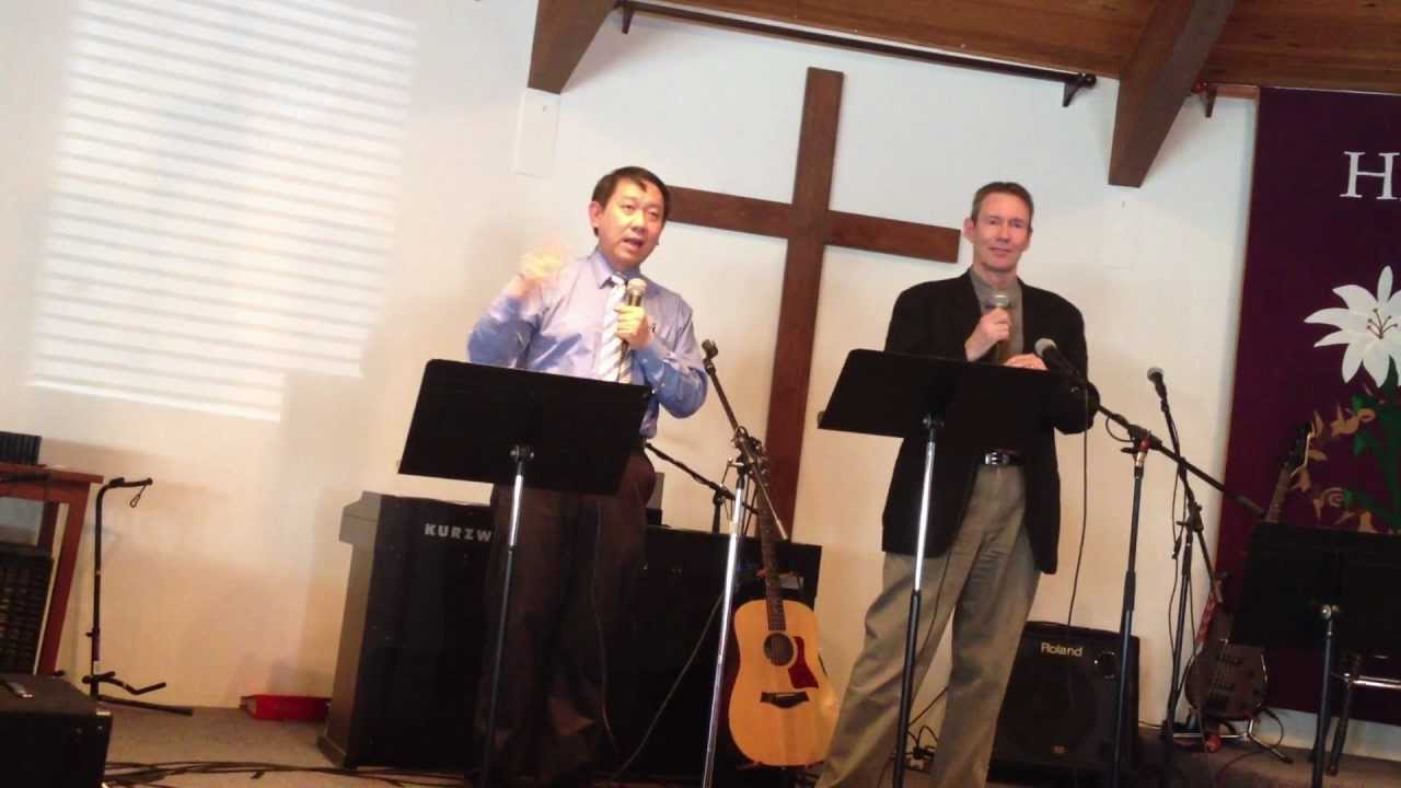 Pastor Don Abbott of Place of Grace Church preaching at Indonesian ...