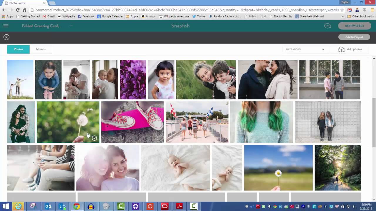 Creating a Card in Snapfish - YouTube