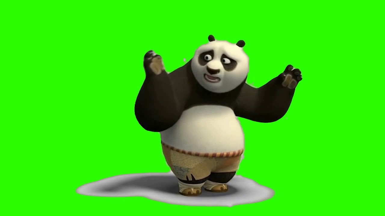Kung-Fu Panda Green Screen Po - YouTube