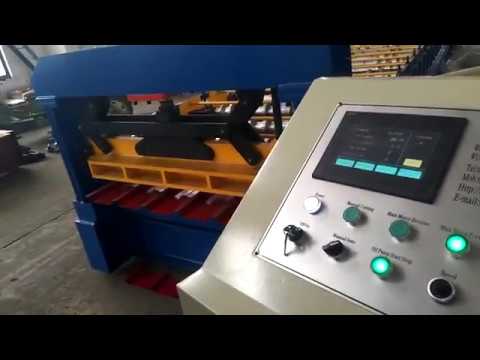 how to operate and program roll forming machine - YouTube