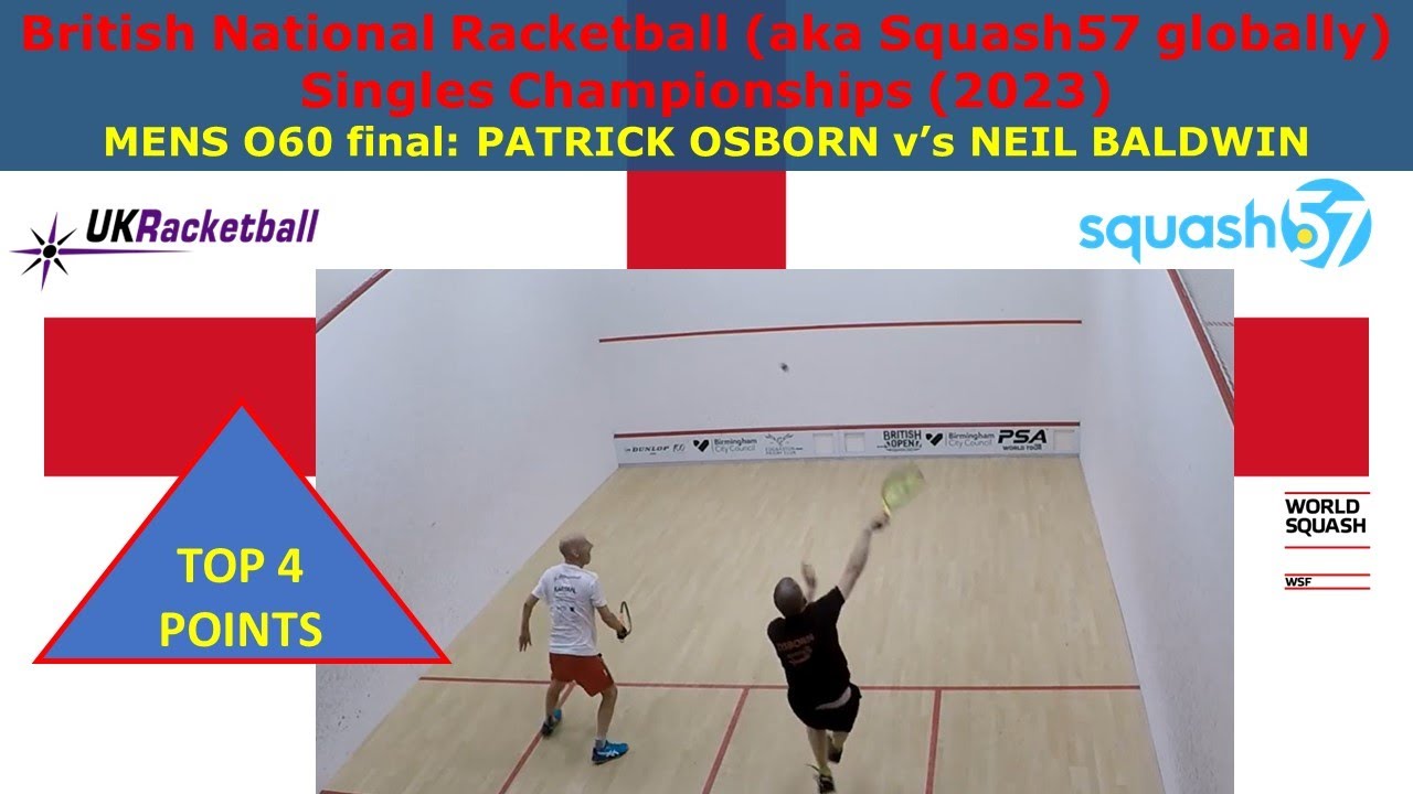 2023 Nationals Men's O60 FINAL: NEIL BALDWIN v PATRICK OSBORN (big4 ...