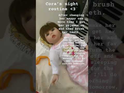 #reborn #viralvideo night routine for Cora!
