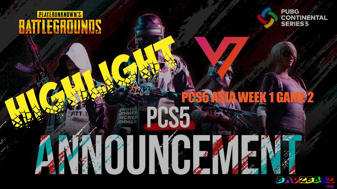 PUBG CONTINENTAL SERIES 5 PCS5 ASIA Highlight Week1 Game2 - YouTube