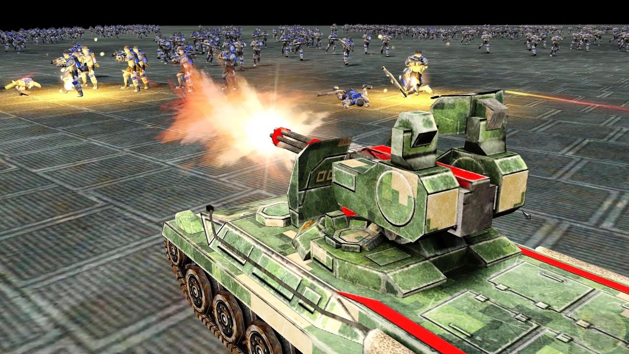 1000 Peacekeeper VS 100 Gattling Tank (Generals 2) - RA 3 Arena Ep.24 ...