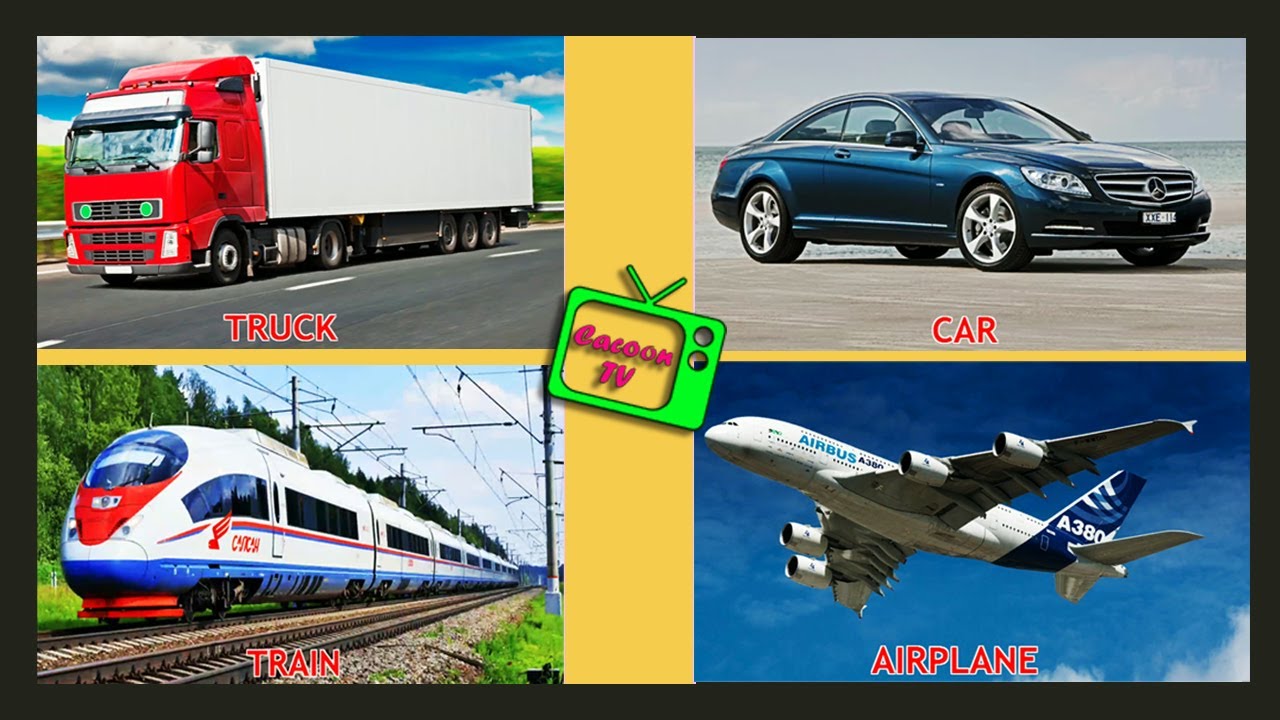 Learn Vehicles for Kids-Names and Sounds | Different Types of Vehicles ...