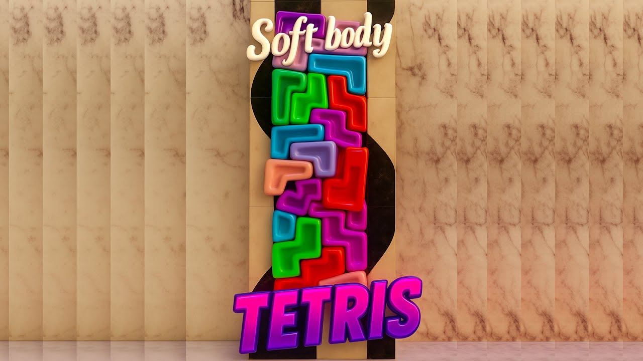 Soft Body Tetris – Satisfying wiggly Physics - YouTube