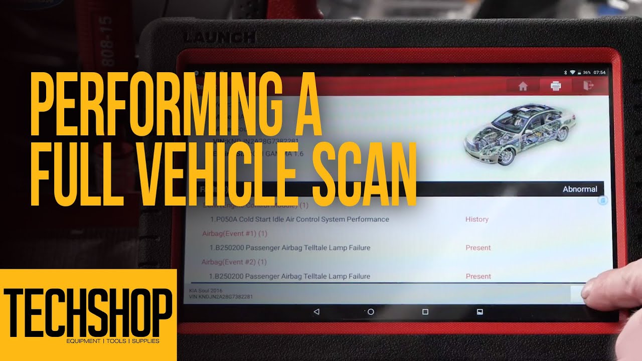 Performing a Full Vehicle Scan As Part of the Inspection Process - YouTube