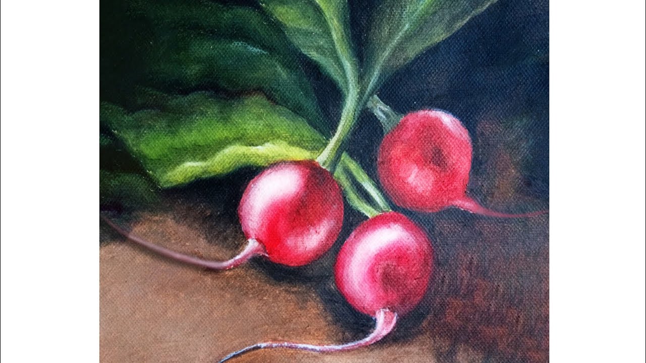 How to paint vegetables with acrylic step by step - YouTube