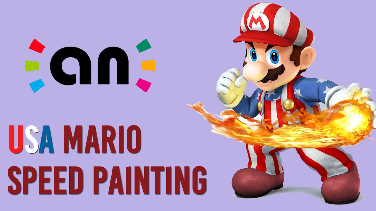 Custom Amiibo Series: USA Mario Speed Painting - YouTube