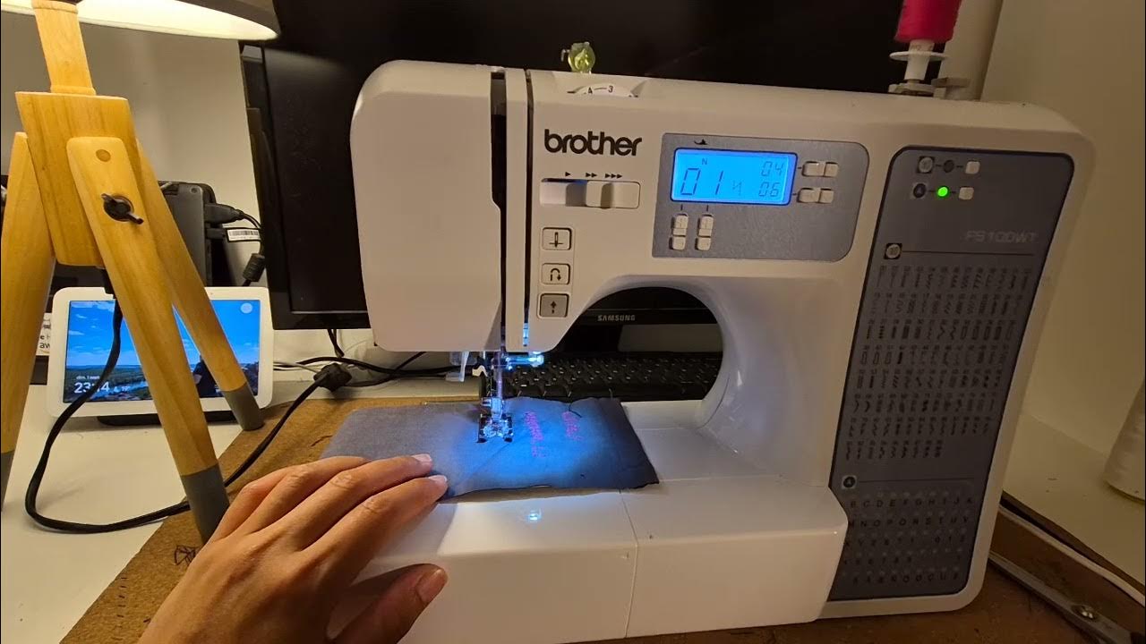 Brother FS100WT : Écrire LIDALI en majuscule - YouTube