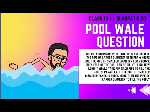 Pipe wale Question || Class 10 || Quadratic Equation - YouTube